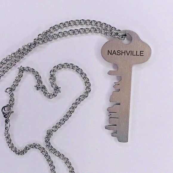 Unbranded | Jewelry | Nashville City Skyline Key Pendant Necklace Charm ...